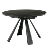 Разтегателна трапезна маса DOMINIK - черна | Smartoffice.bg