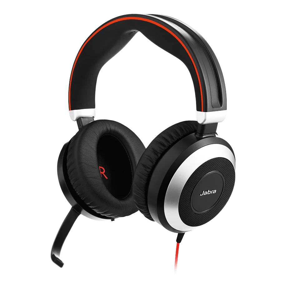 Jabra EVOLVE 80 стерео слушалки, UC, USB-C | Smartoffice.bg